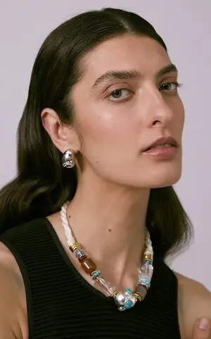 LIZZIE FORTUNATO Plata Mesa Necklace
