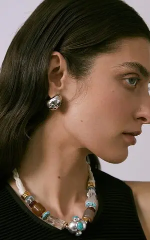 LIZZIE FORTUNATO Plata Mesa Necklace