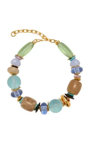 LIZZIE FORTUNATO Monument Collar In Lavender Sea - Multi