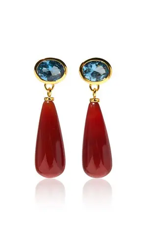 LIZZIE FORTUNATO Alaria Drop Earrings In Sombra - Multi
