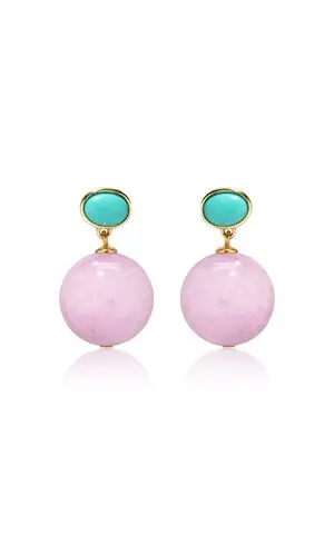 LIZZIE FORTUNATO Umbria Earrings In Lilac Fields - Multi