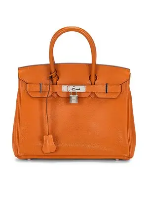FWRD RENEW Hermes Taurillon Clemence Birkin 30 Handbag - Potiron
