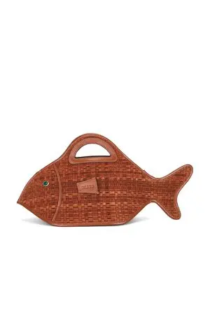 Staud Cleo Fish Tote Bag - Tabac