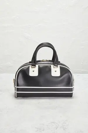 Dior Vibe Zip Bowling Bag In Calfskin