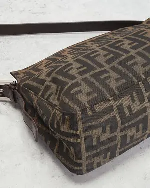 FWRD RENEW Fendi Zucca Shoulder Bag - Brown
