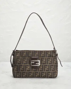 FWRD RENEW Fendi Zucca Shoulder Bag