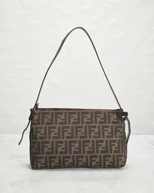 FWRD RENEW Fendi Zucca Shoulder Bag