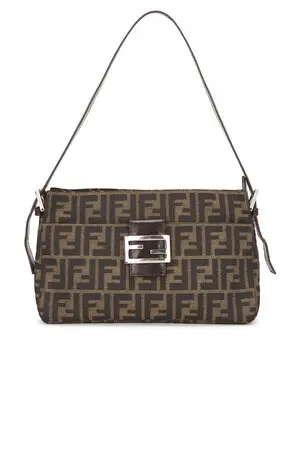 FWRD RENEW Fendi Zucca Shoulder Bag - Brown