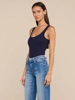 L'Agence Nica Scoopneck Bodysuit - Midnight