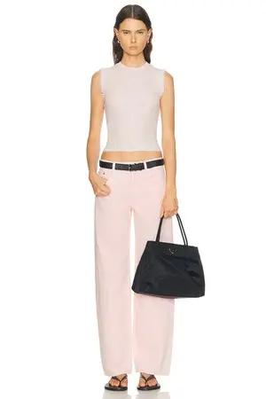 Helmut Lang Linen Crew Tank Top