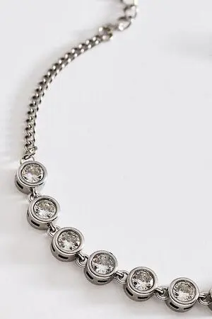 Anthropologie Water Resistant Cubic Zirconia Bracelet - Silver
