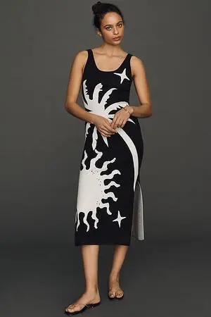 Spiritual Gangster Lucy Tank Midi Dress - Black