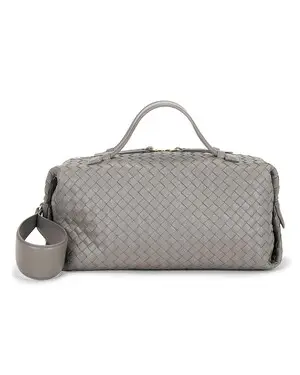 Bottega Veneta Gioco Shoulder Bag - Basalt & Brass Vibrato