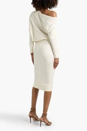TOM FORD Oneshoulder Silkblend Jersey Midi Dress
