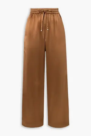 DOLCE&AMP;GABBANA Silksatin Straightleg Pants - Light Brown