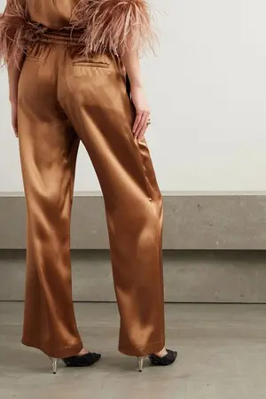 Dolce & Gabbana Silksatin Straightleg Pants