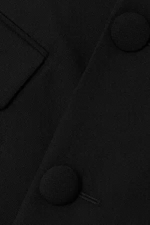 Balmain Wrap-effect Button-embellished Wool Shorts