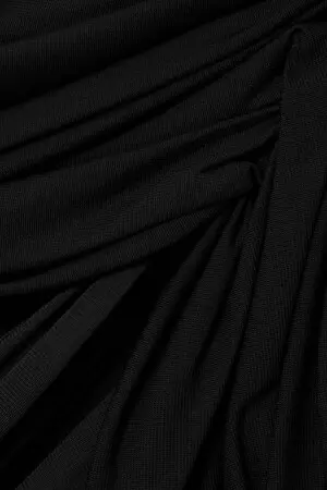 DOLCE&AMP;GABBANA Draped Gathered Organza Halterneck Gown