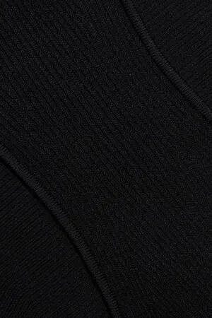 Alexander McQueen Cutout Ribbedknit Midi Dress