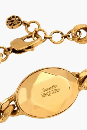 Alexander McQueen Burnished Tone Bracelet
