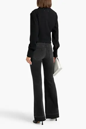 Stella McCartney Chainembellished Highrise Flared Jeans