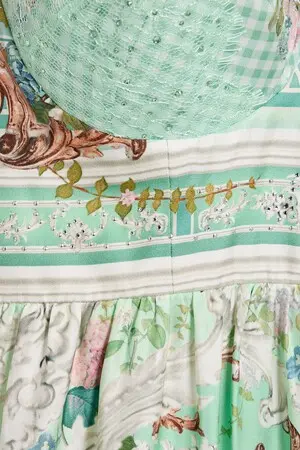 Camilla Embellished Printed Silk Maxi Dress
