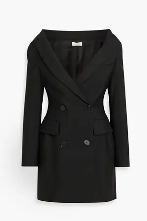 Alexander McQueen Doublebreasted Wool Blazer - Black