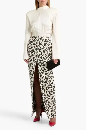 Stella McCartney Cutout Satincrepe Blouse