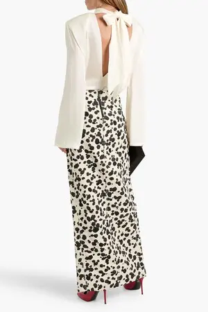 Stella McCartney Cutout Satincrepe Blouse