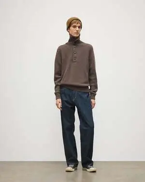 Johnstons Of Elgin Dougla Button Neck Cahmere Jumper