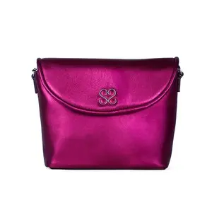 STESSA BY SARAH The Avalyn Clutch In Raspberry