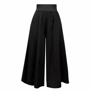 FROCK TALES Breeze Flared Cropped Trouser - Black