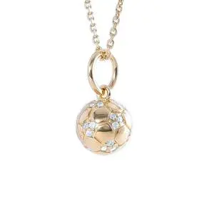 HYE JANE JEWELRY Beckham Soccer Charm Necklace - Gold