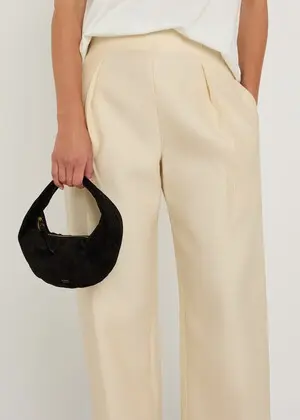 Khaite Somera Wool And Silk-blend Trousers