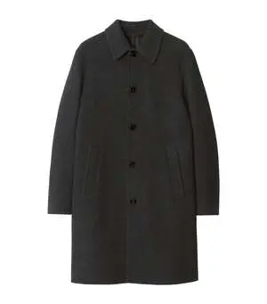 Burberry Wool Mid-length Car Coat - Grey