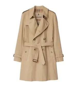Burberry Mid-length Kensington Heritage Trench Coat - Beige