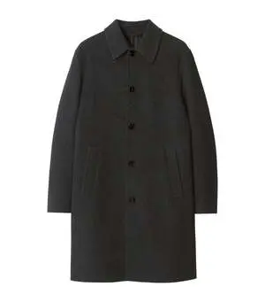 Burberry Wool Mid-length Car Coat - Grey