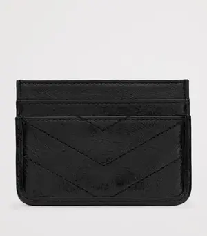 Saint Laurent Calfskin Cassandre Card Holder