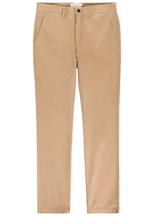 Gant Straight-leg Stretch-cotton Chinos - Khaki