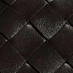 Bottega Veneta Nappa Leather-raffia Concert Pouch