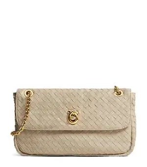 Bottega Veneta Leather Madison Shoulder Bag - Neutral