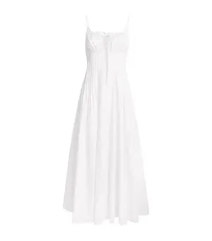 Staud Margi Midi Dress - White