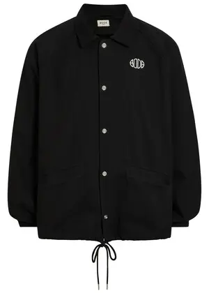 BODE Logo-embroidered Cotton-twill Track Jacket - Black
