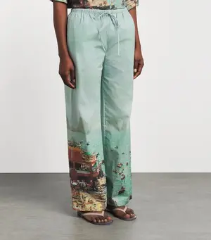 Staud Endless Summer Print Mateo Trousers