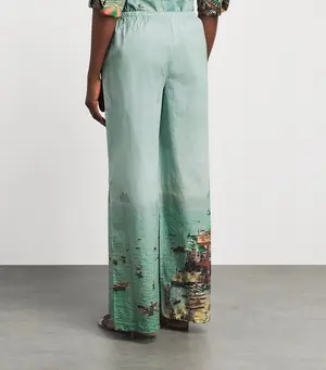 Staud Endless Summer Print Mateo Trousers