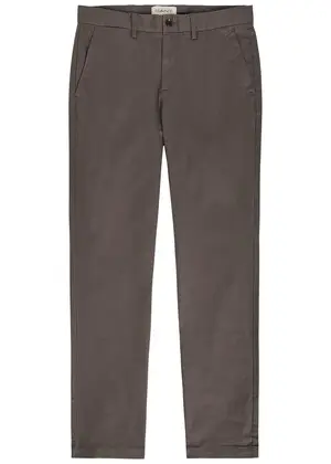 Gant Straight-leg Stretch-cotton Chinos - Brown