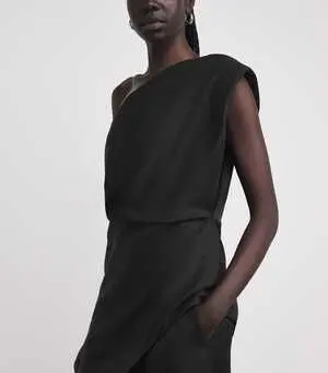 Camilla And Marc Virgin Wool One-shoulder Ciran Top