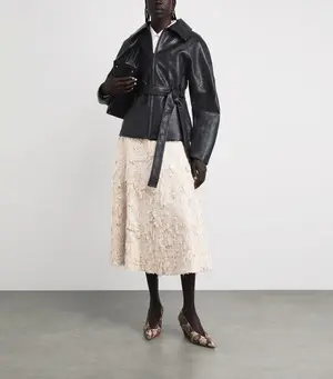 Camilla And Marc Jacquard Fringed Tundra Midi Skirt