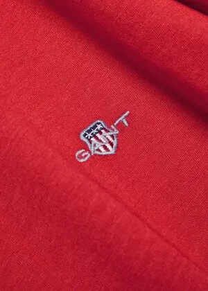 Gant Logo-embroidered Cotton T-shirt