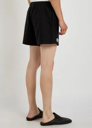 BODE Field Logo-embroidered Cotton-twill Shorts - Black